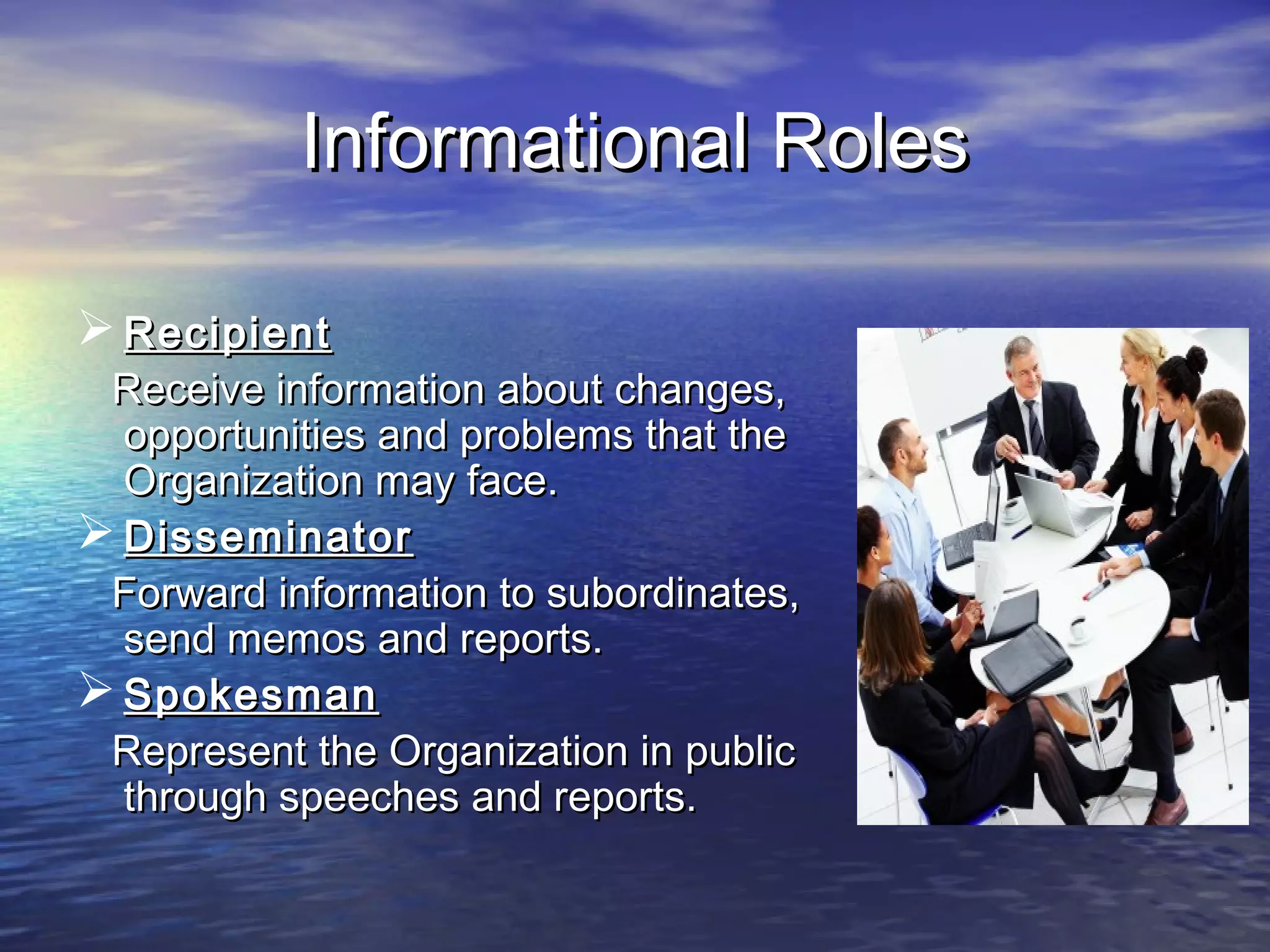 Role of manager | PPT