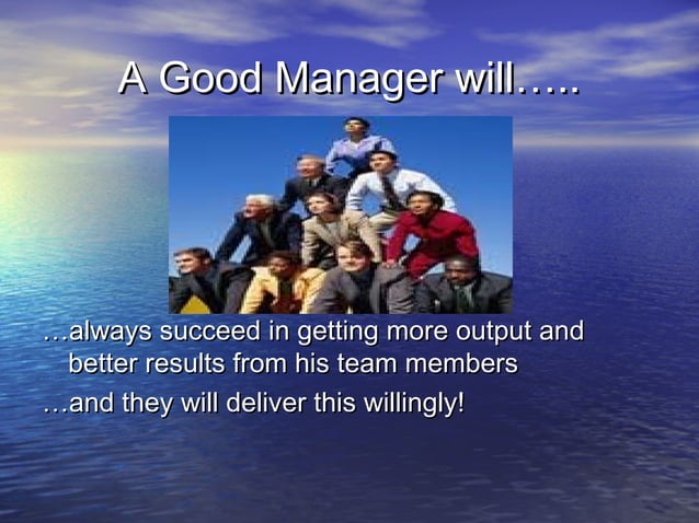 Role of manager | PPT