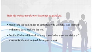 Role of managers and employees in training | PPTX