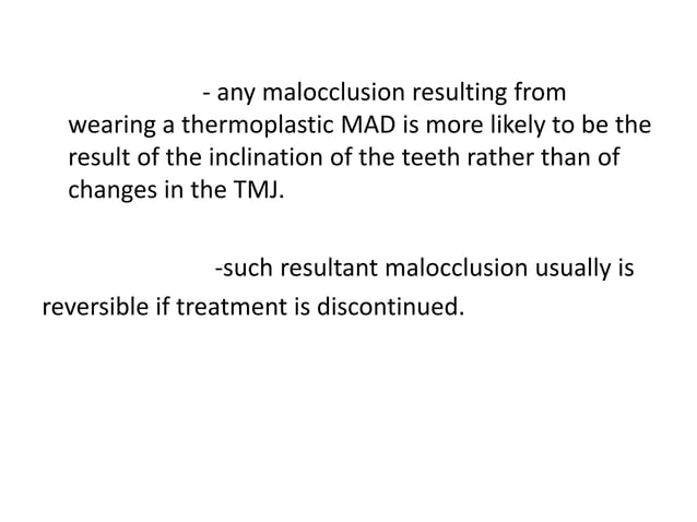 Role of mandibular advancement splint in sleep apnoea | PPTX | Ear ...