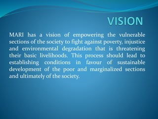 Role of MARI in promotion of Farmers' cooperatives.pptx