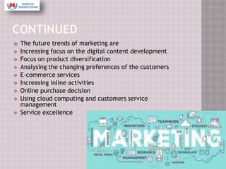 ROLE OF MARKETING AND INTERRELATION BETWEEN MARKETING STRATEGY AND THE ...