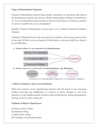 Role of Marketing Channels – Channel Design & Channel Conflicts | PDF ...