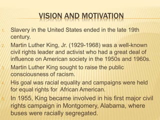 Role of Martin Luther King to fight racial.pptx