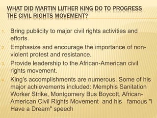 Role of Martin Luther King to fight racial.pptx