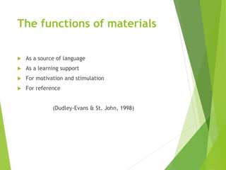 roleof material.ppt