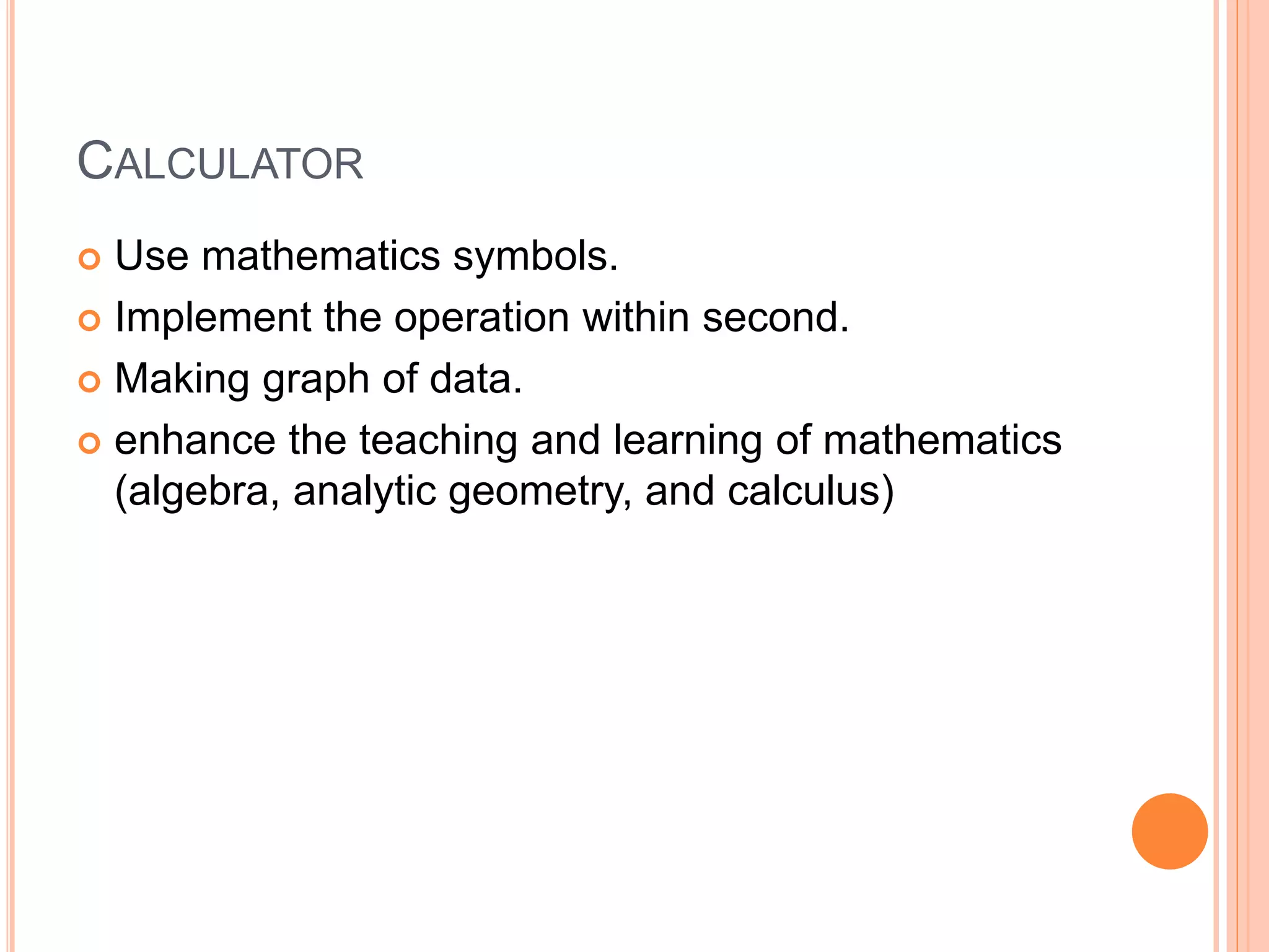 Role of mathematics in modern technology | PPTX
