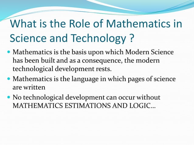 Role of mathematics in modern Technology.pptx