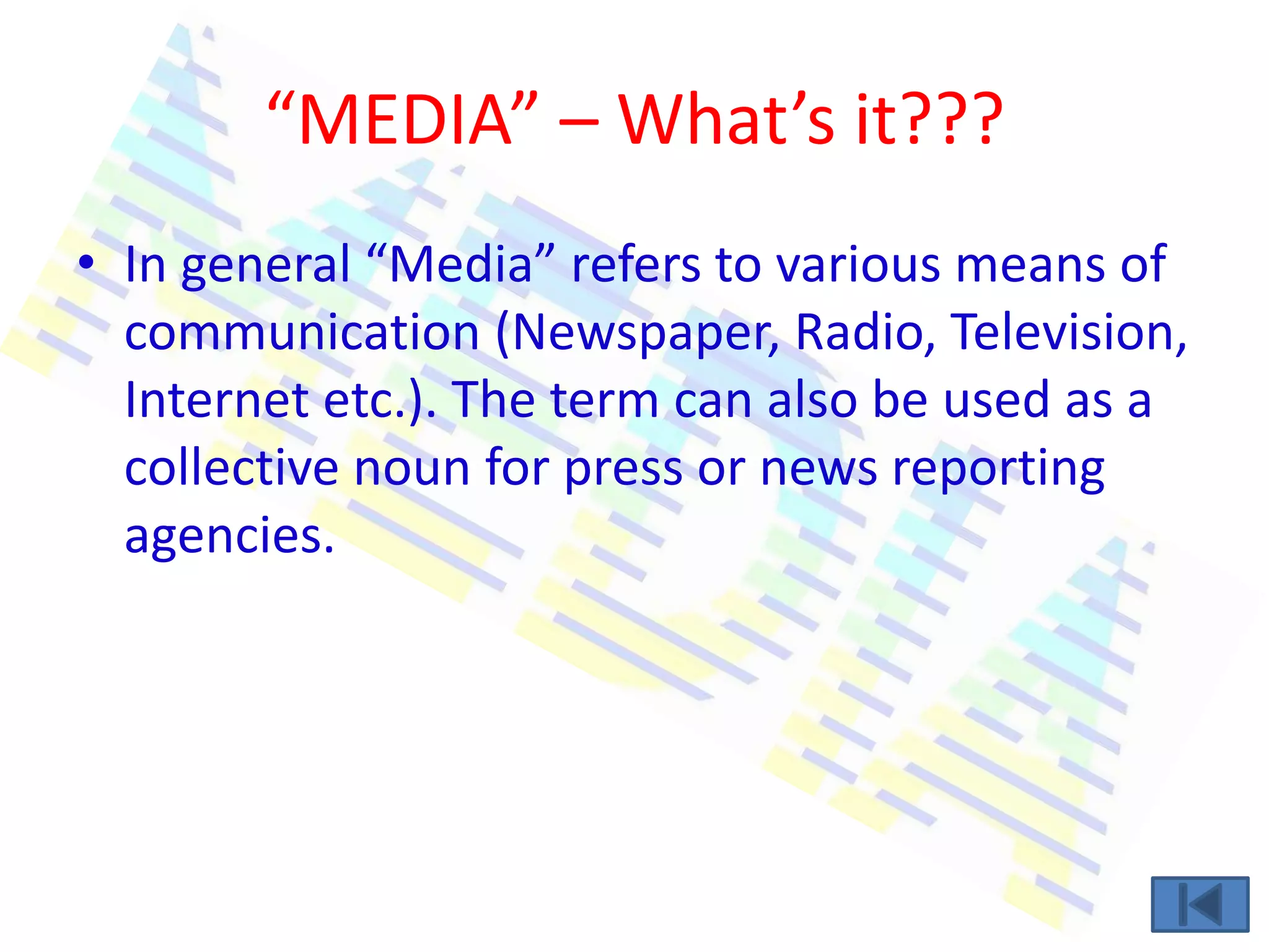 Role of media in society | PPTX