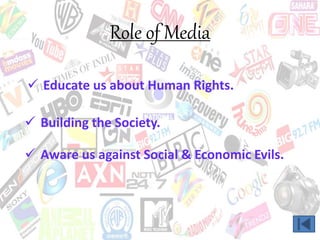 Role of media in society | PPTX | Media Industry | Industries