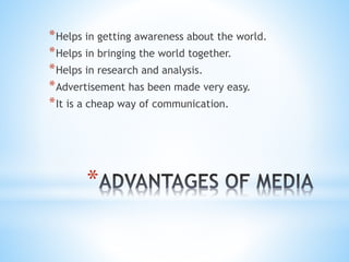Role of media | PPTX