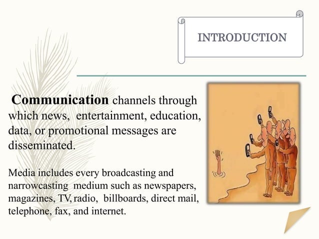 Role of media | PPTX | Media Industry | Industries