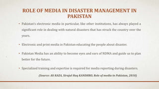 Role of media, government, nog,s(International and Pakistan) in ...