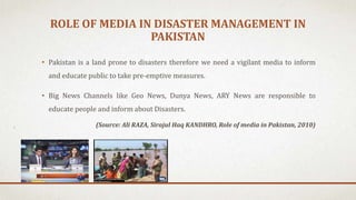 Role of media, government, nog,s(International and Pakistan) in ...