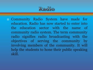 Role of Media in Education | PPTX