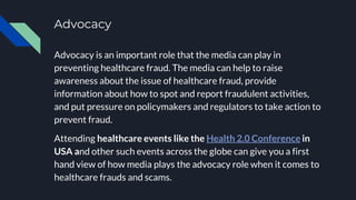 Role Of Media In Prevention Of Healthcare Fraud– A Review By Health 2.0 ...