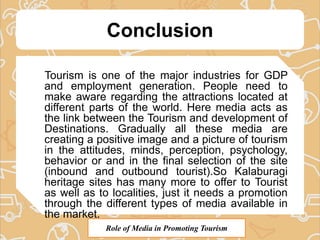Role of media in promoting tourism | PPTX