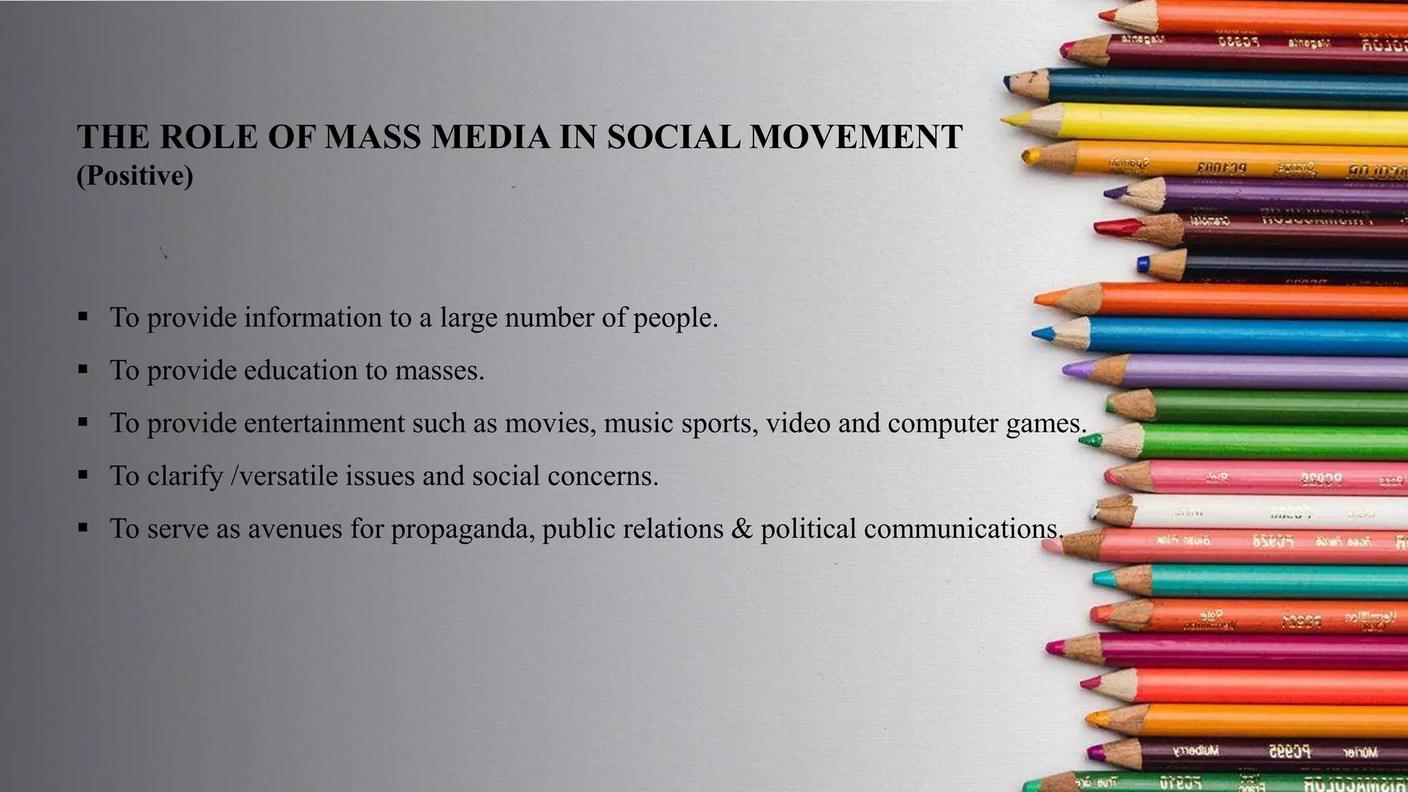 Role of media in social movement | PPTX