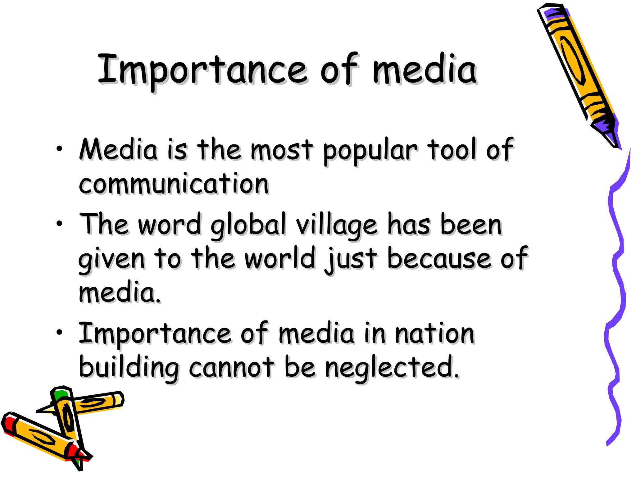 Role+of+media+in+society+ppt | PPT