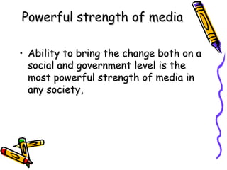 Role+of+media+in+society+ppt | PPT