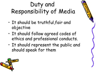 Role of Media iN Socity | PPT