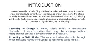 ROLE OF MEDIA AND ELECTRONICS ON DEVELOPMENTAL ASPECTS OF CHILDREN | PPTX