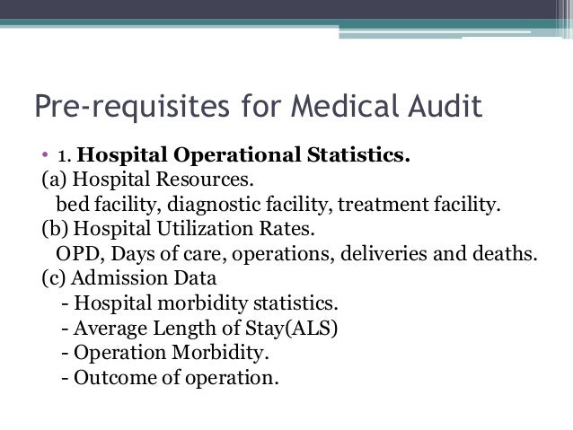 Role of medical audit
