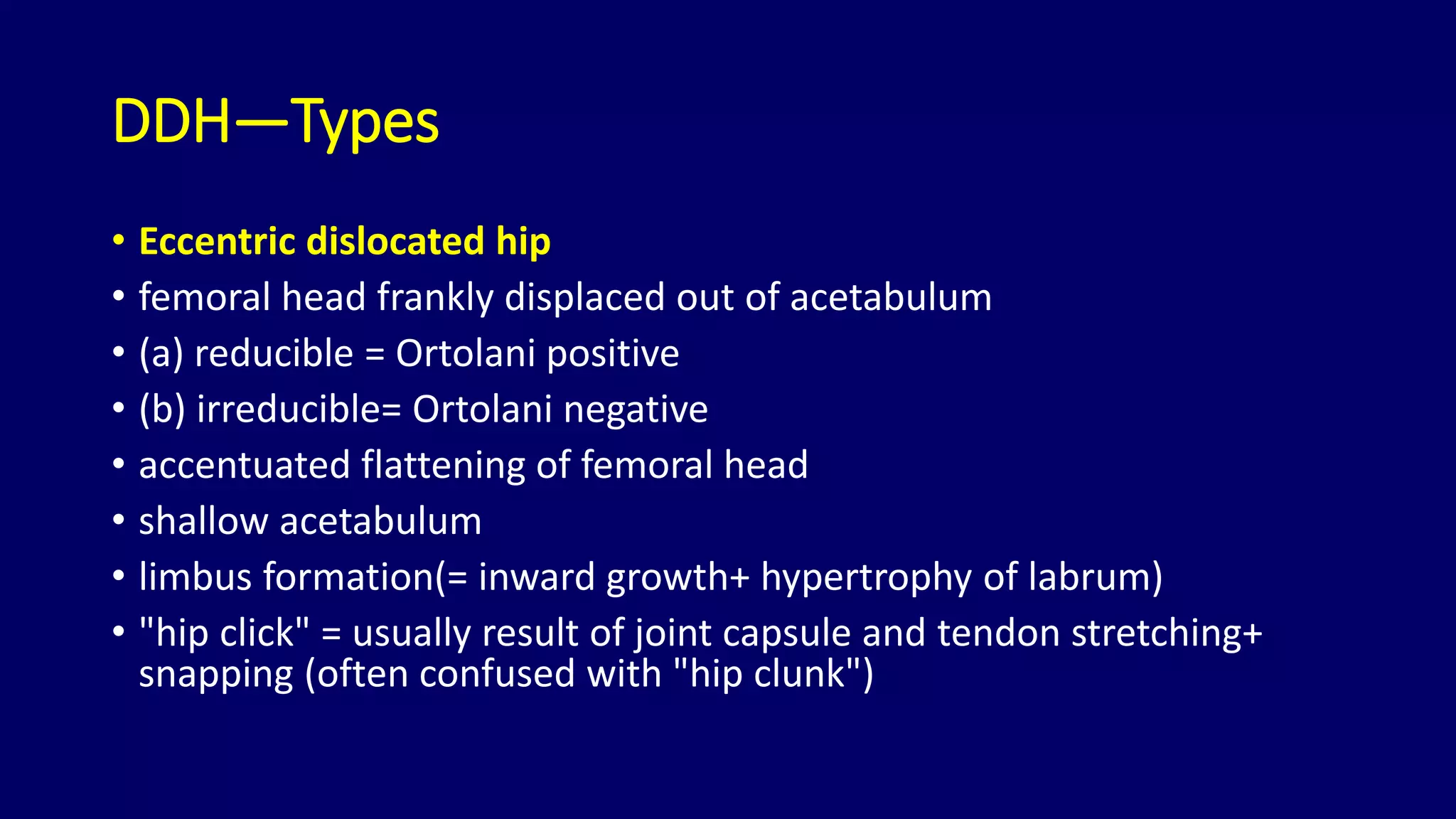 Role of medical imaging in developemental dysplasia of Hip Dr muhammad ...