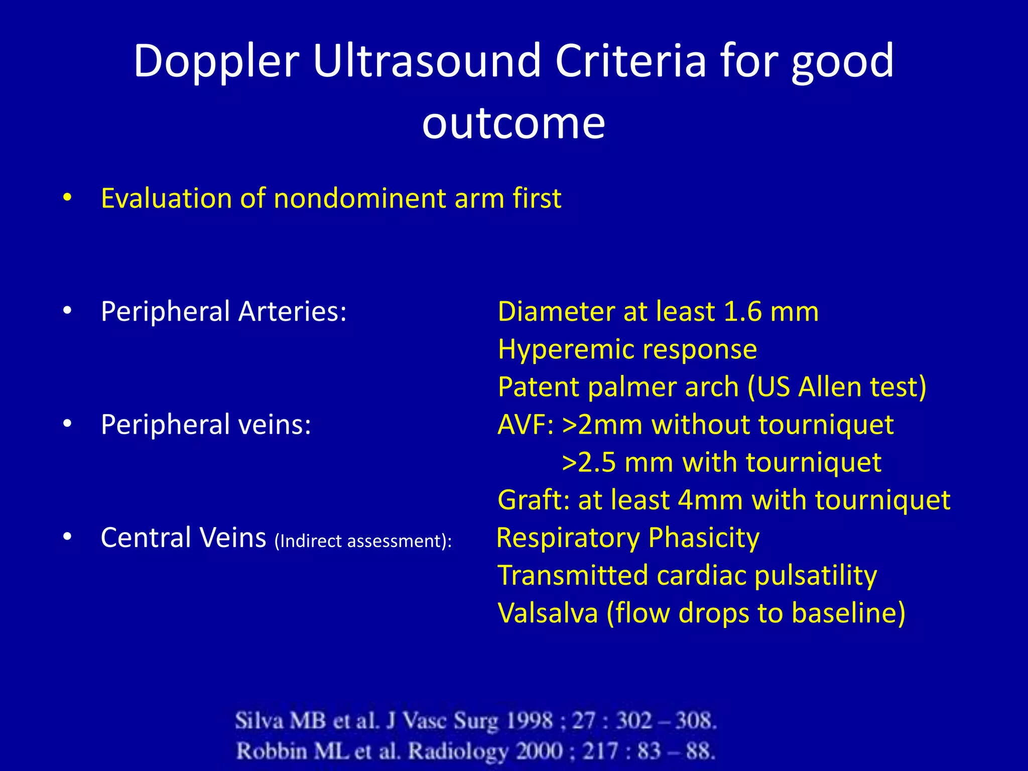 Role of medical imaging in management of arteriovenous fistula Dr ...