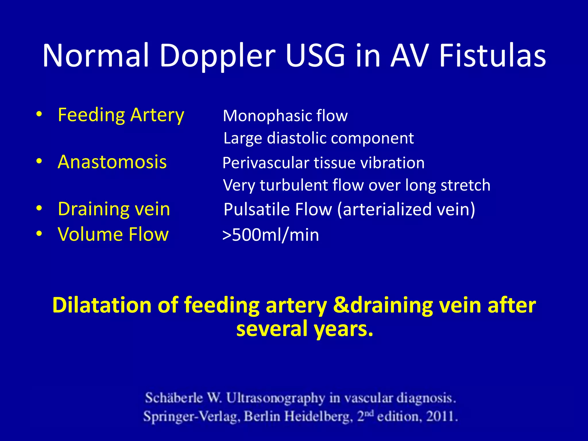 Role of medical imaging in management of arteriovenous fistula Dr ...