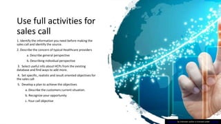Role of Medical Sales Representative | PPT