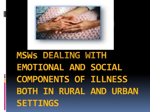 Role of medical social worker in hospital | PPTX | Mental Health ...