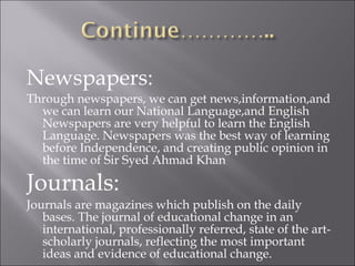 Role Of Medi In Education | PPT | College Radio | Music