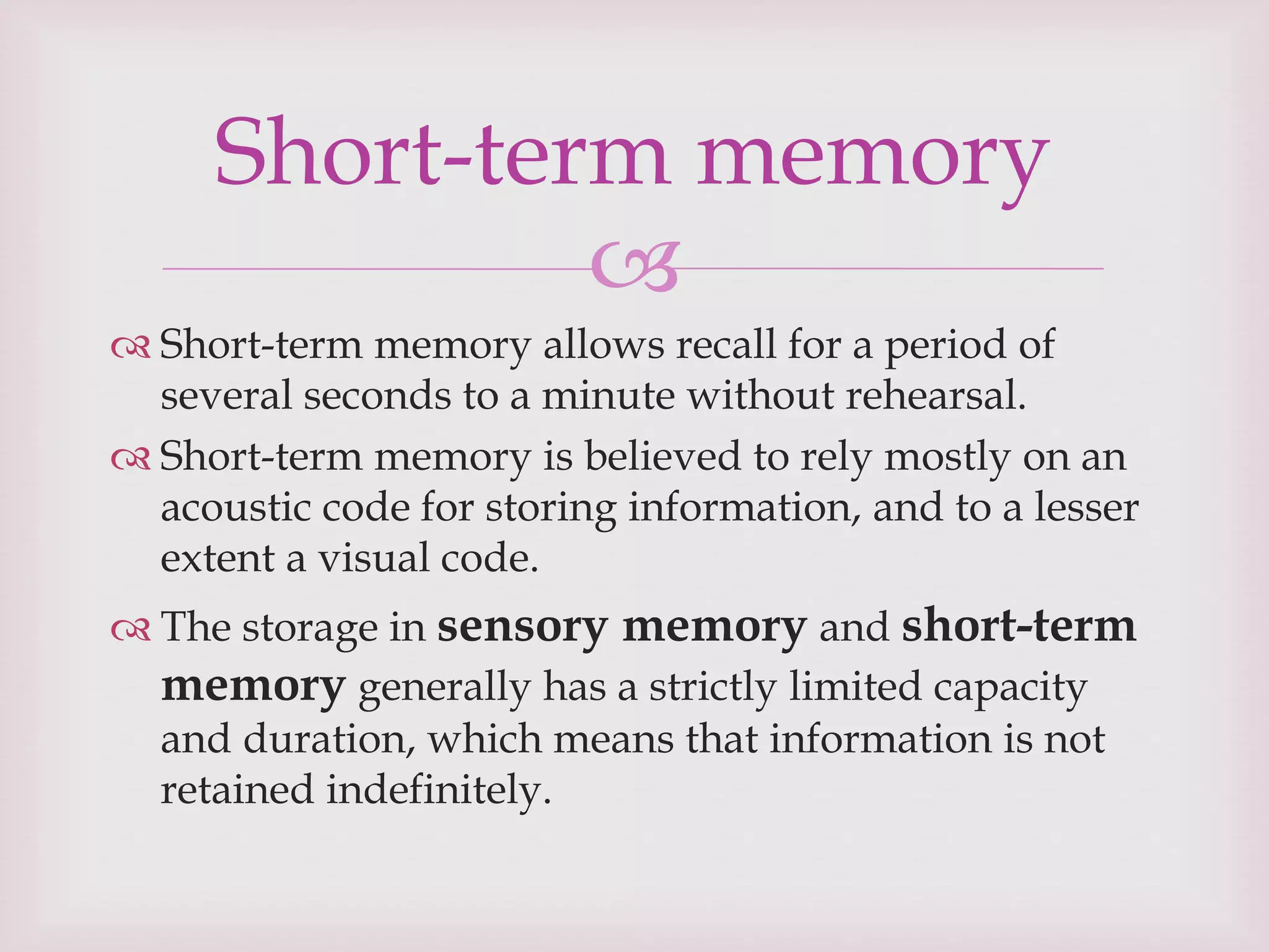 Role of memory in language learning | PPTX