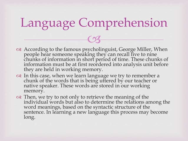 Role of memory in language learning | PPTX | Parenting Babies and ...