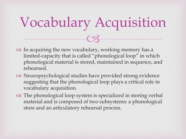 Role of memory in language learning | PPTX | Parenting Babies and ...
