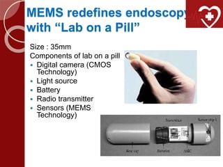 Role of mems in medical field | PPTX