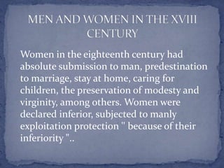 Role of men and women throughout history (I) | PPTX