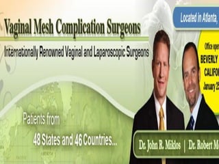 Role of mesh at current practice in urogynae | PDF