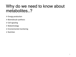 Role of Metabolites in metabolism.pptx