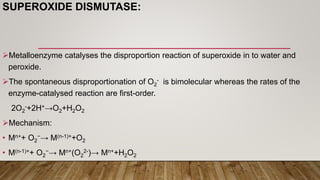 Role of metal based anti oxidants in our body | PPTX