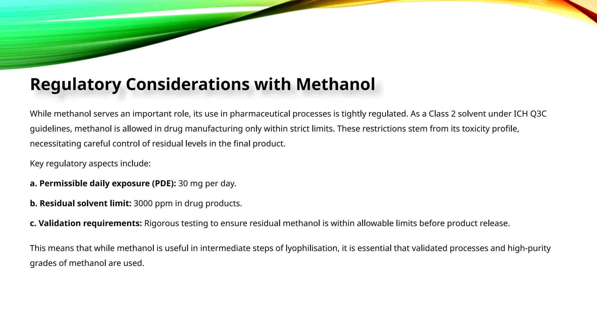 Understanding Methanol’s Impact on Freeze-Drying Processes | PPTX
