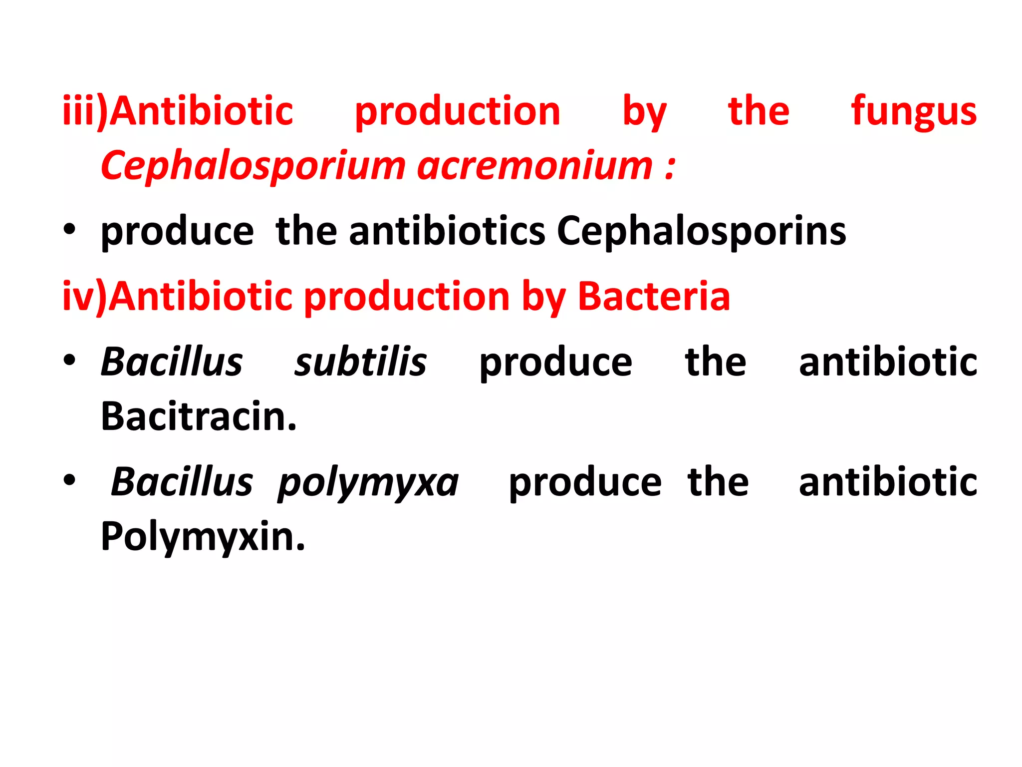 Role of microbes in antibiotic production SMG | PPTX