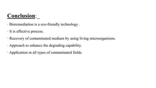 Role of microbes in bioremediation | PPTX | Indoor Environmental Quality | Home & Garden