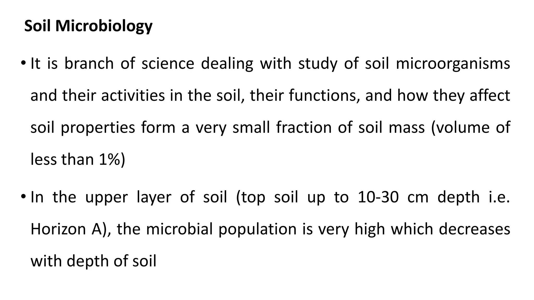 Role of microbes in soil | PPTX