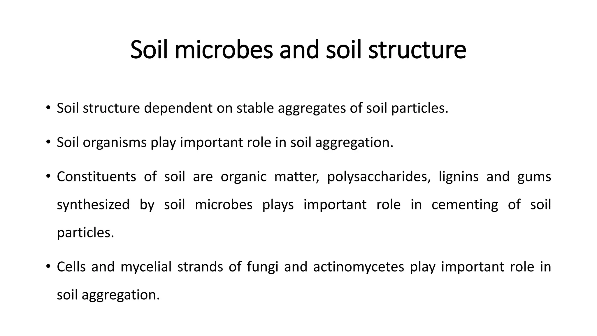 Role of microbes in soil | PPTX
