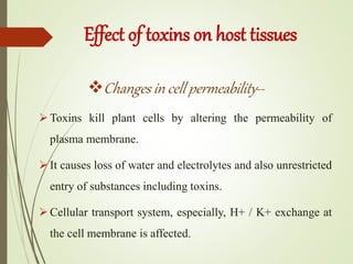 Role of microbial toxins in plant pathogenesis | PPTX