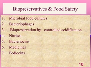 Role of microbiology in food safety | PPTX