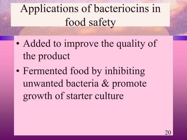Role of microbiology in food safety | PPTX