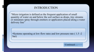 Role of Micro irrigation in Floriculture.pptx